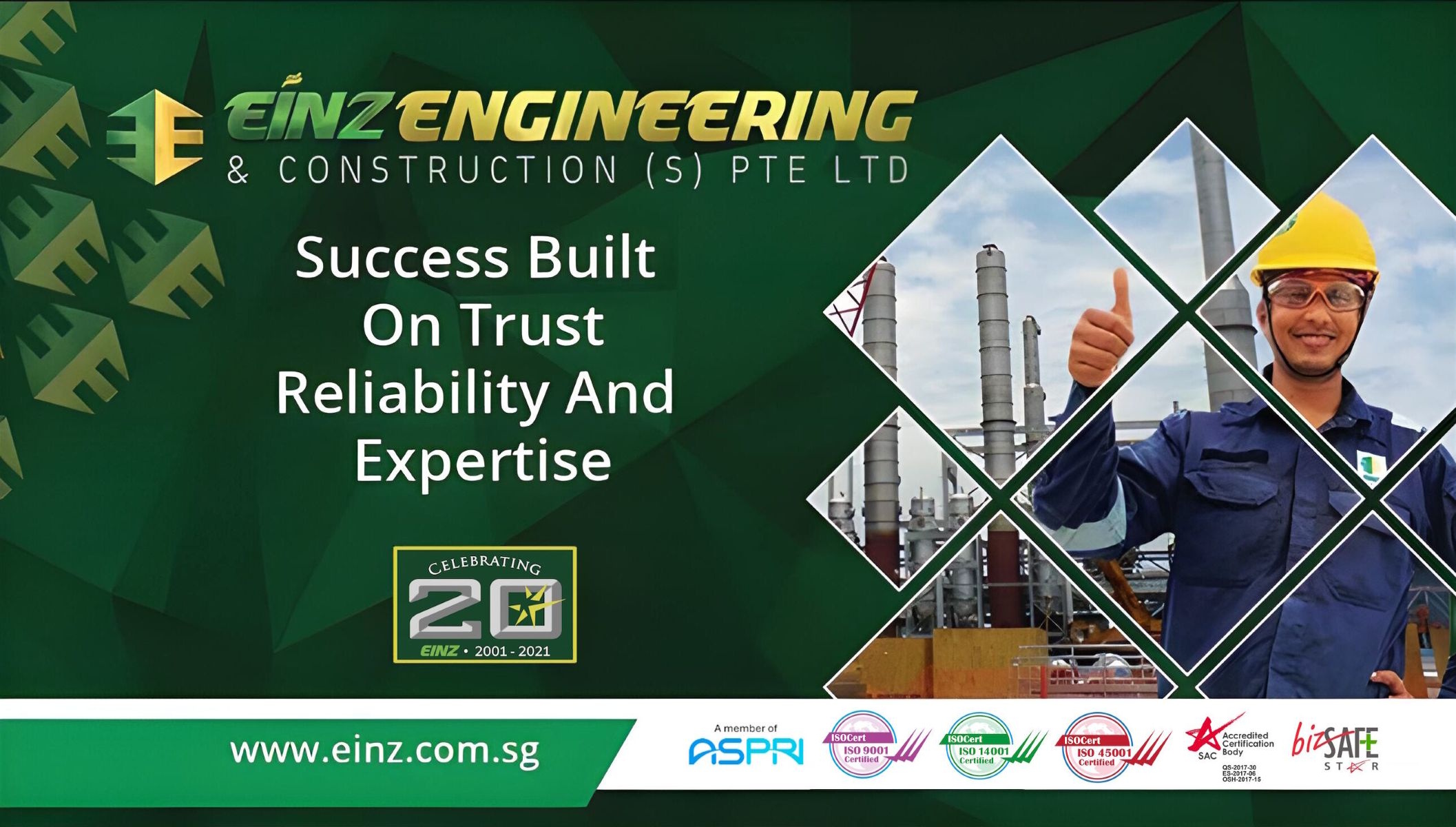 Mechanical Engineering & Construction in Singapore | Einz